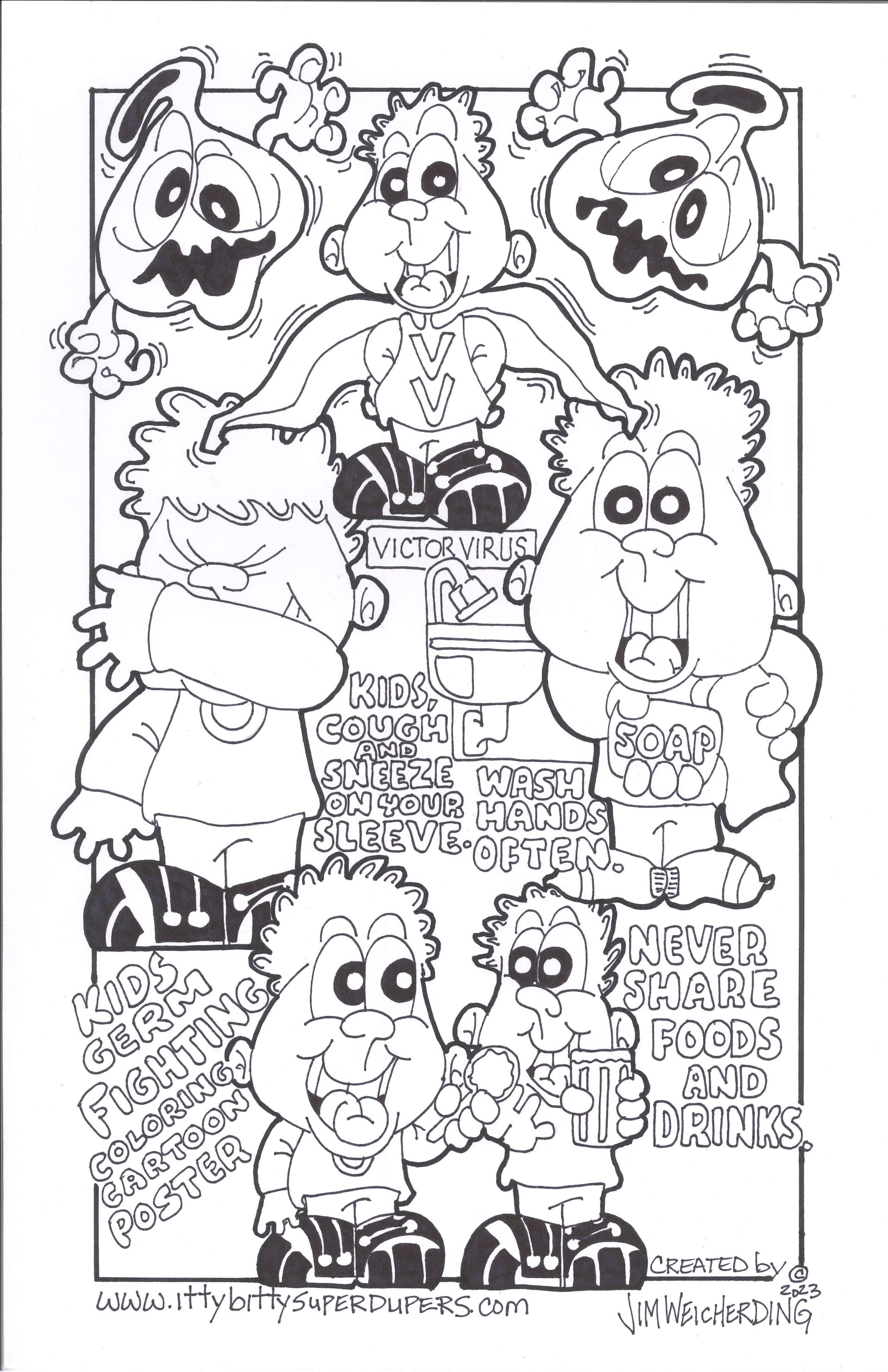 Sunday cartoon: Victor Virus flu & cold prevention - NRI NOW